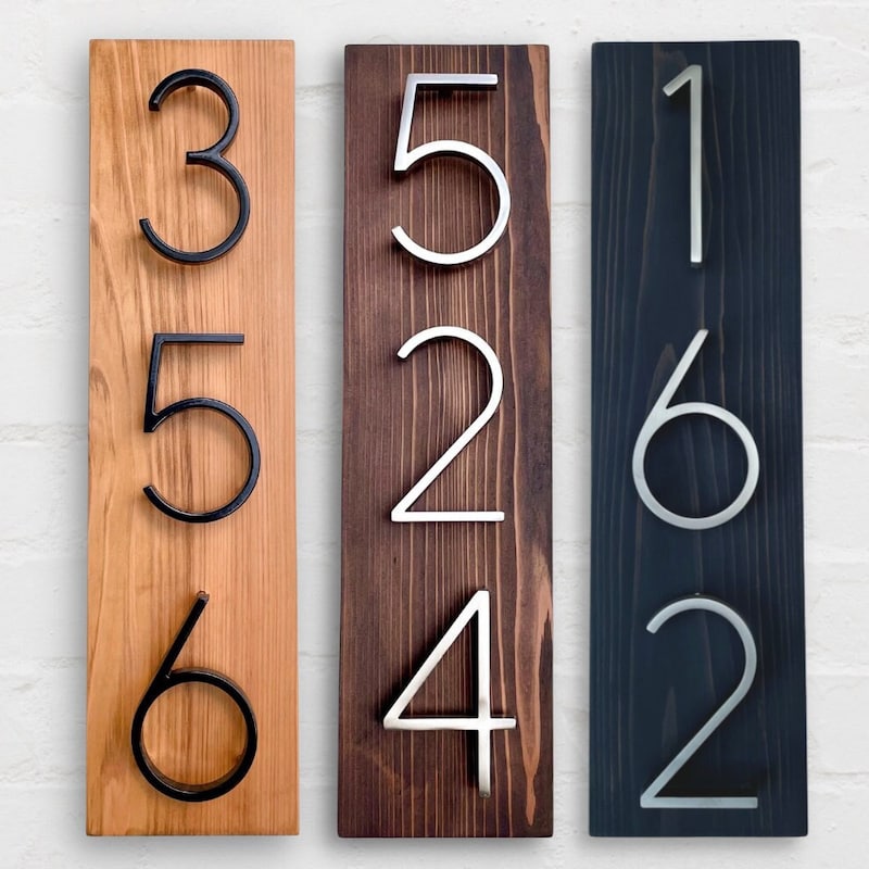 House Number 5 Inch Black - Etsy
