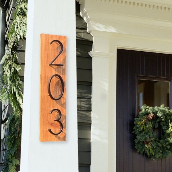 Rustic House Numbers on Wood - Etsy