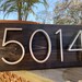 House Number Sign Black Address Sign Modern Horizontal - Etsy
