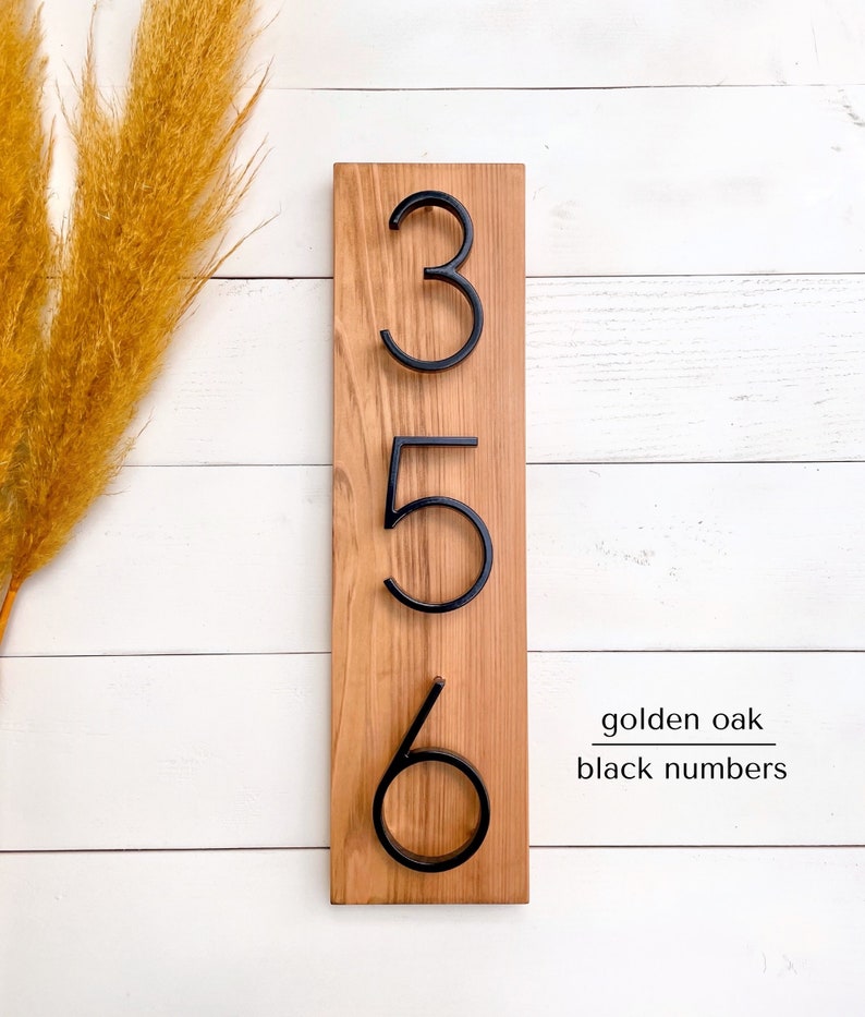 Address Sign for House Vertical House Number Sign House | Etsy