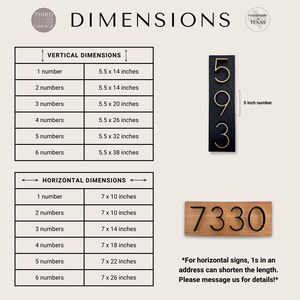 Gold House Number Sign, Brass Home Numbers, Modern Vertical Address ...