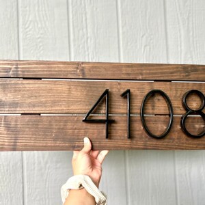Horizontal House Number Sign, House Number Plaque, Address Plaque ...