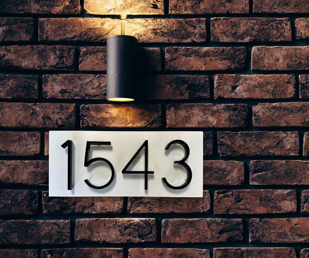 Personalized Number Plaque, White House Number Sign, Home Address Sign ...