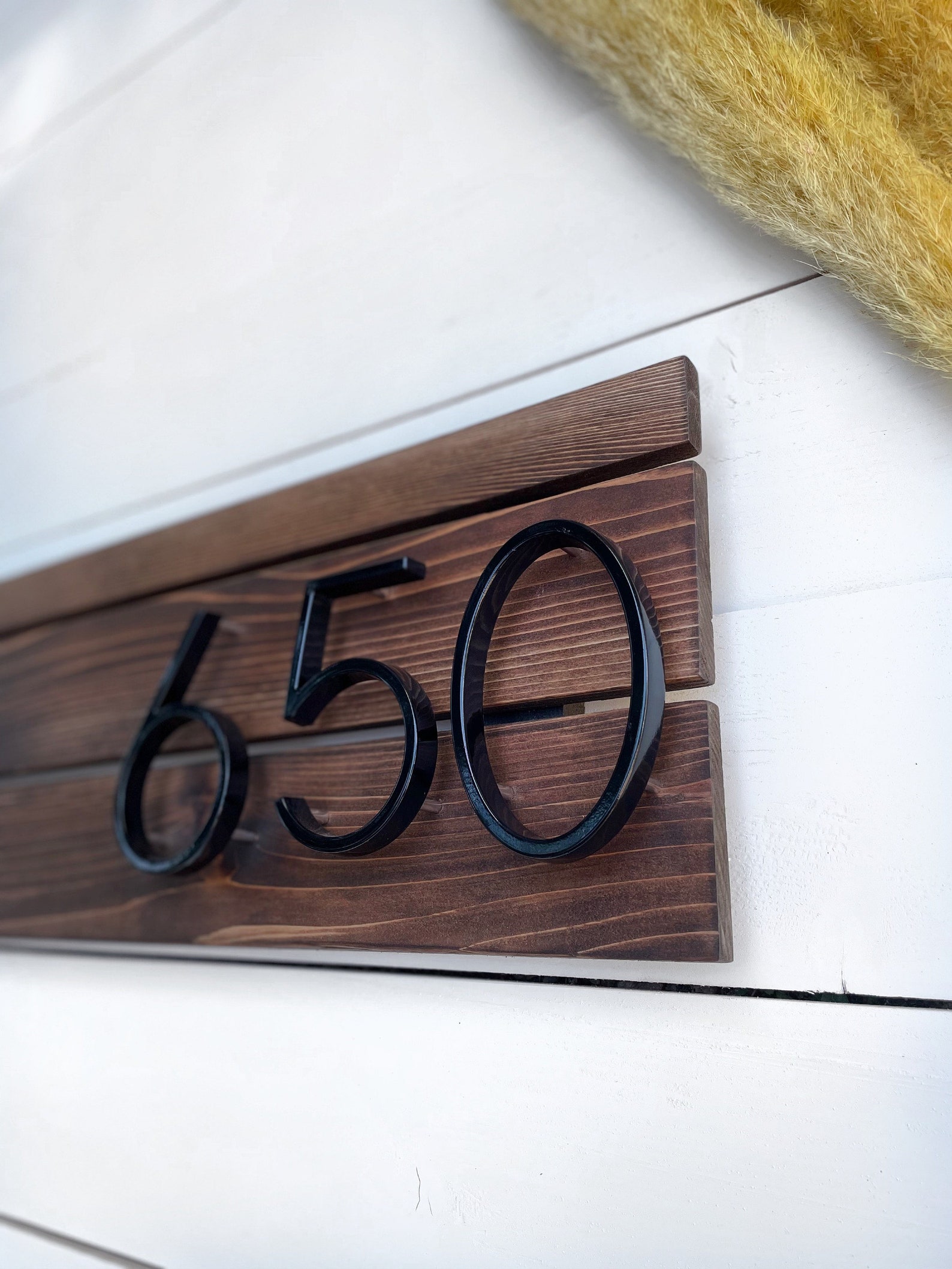 Horizontal House Number Sign House Number Plaque Address - Etsy