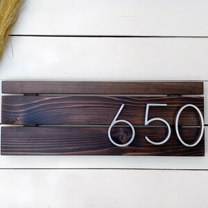 Horizontal House Number Sign, House Number Plaque, Address Plaque ...