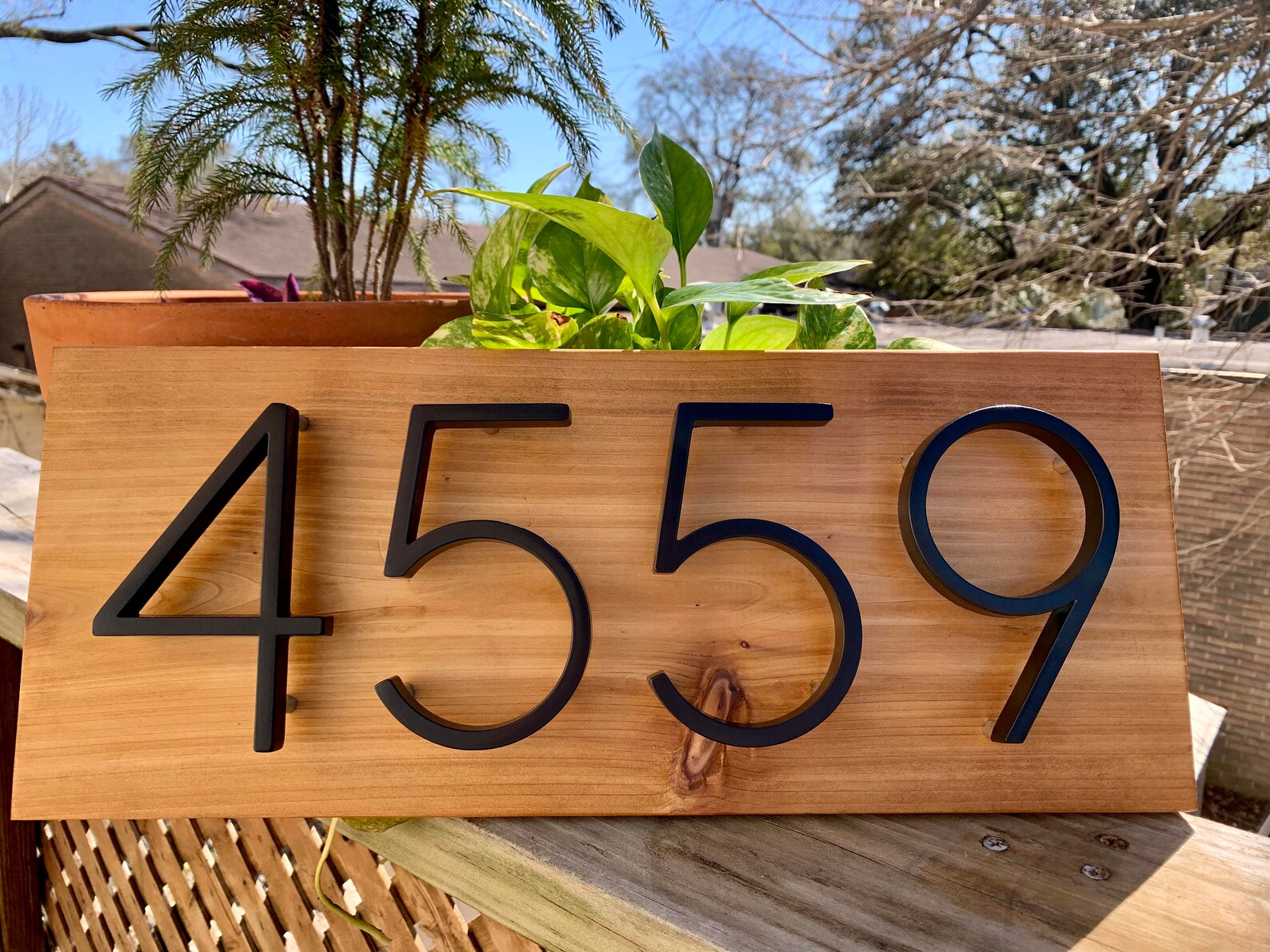 Address Sign for House Horizontal Address Plaque New Home | Etsy