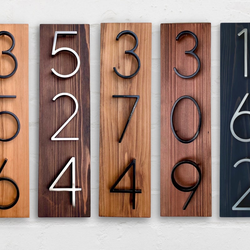 Vertical House Numbers - Etsy