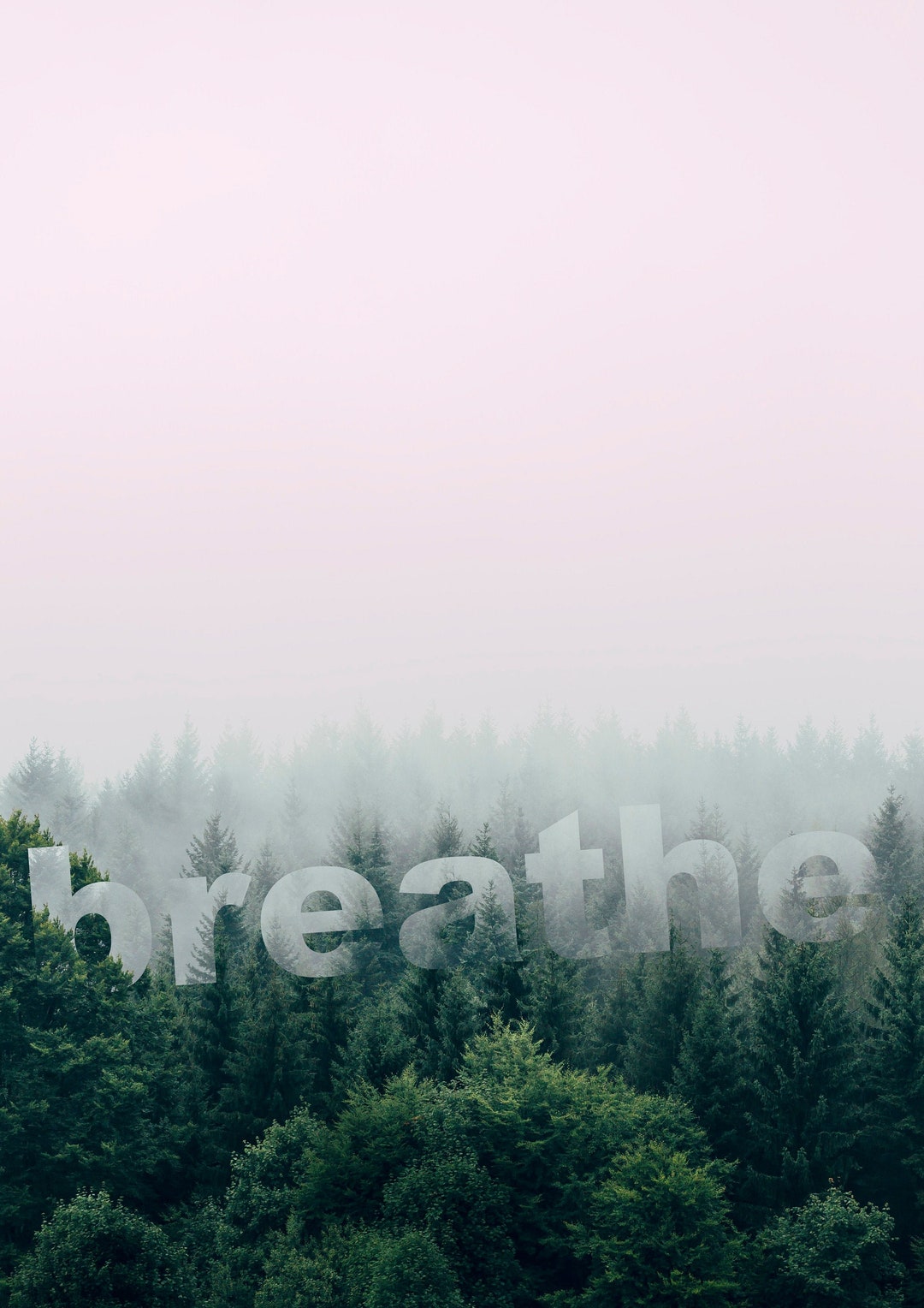 Wall Art Print - 'breathe'. Digital Download. - Etsy