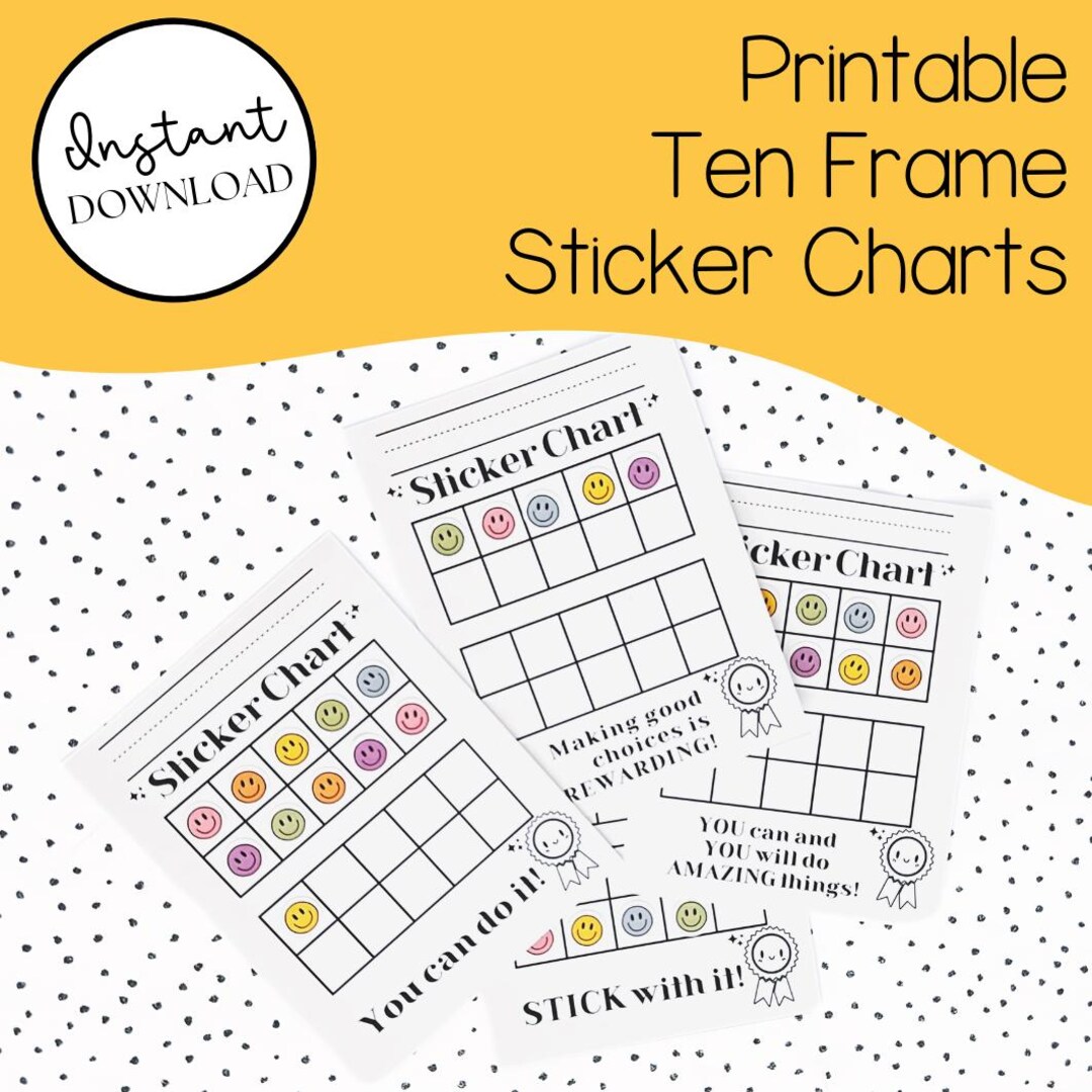 Ten Frame Sticker Charts / Classroom Management System / Reward System ...