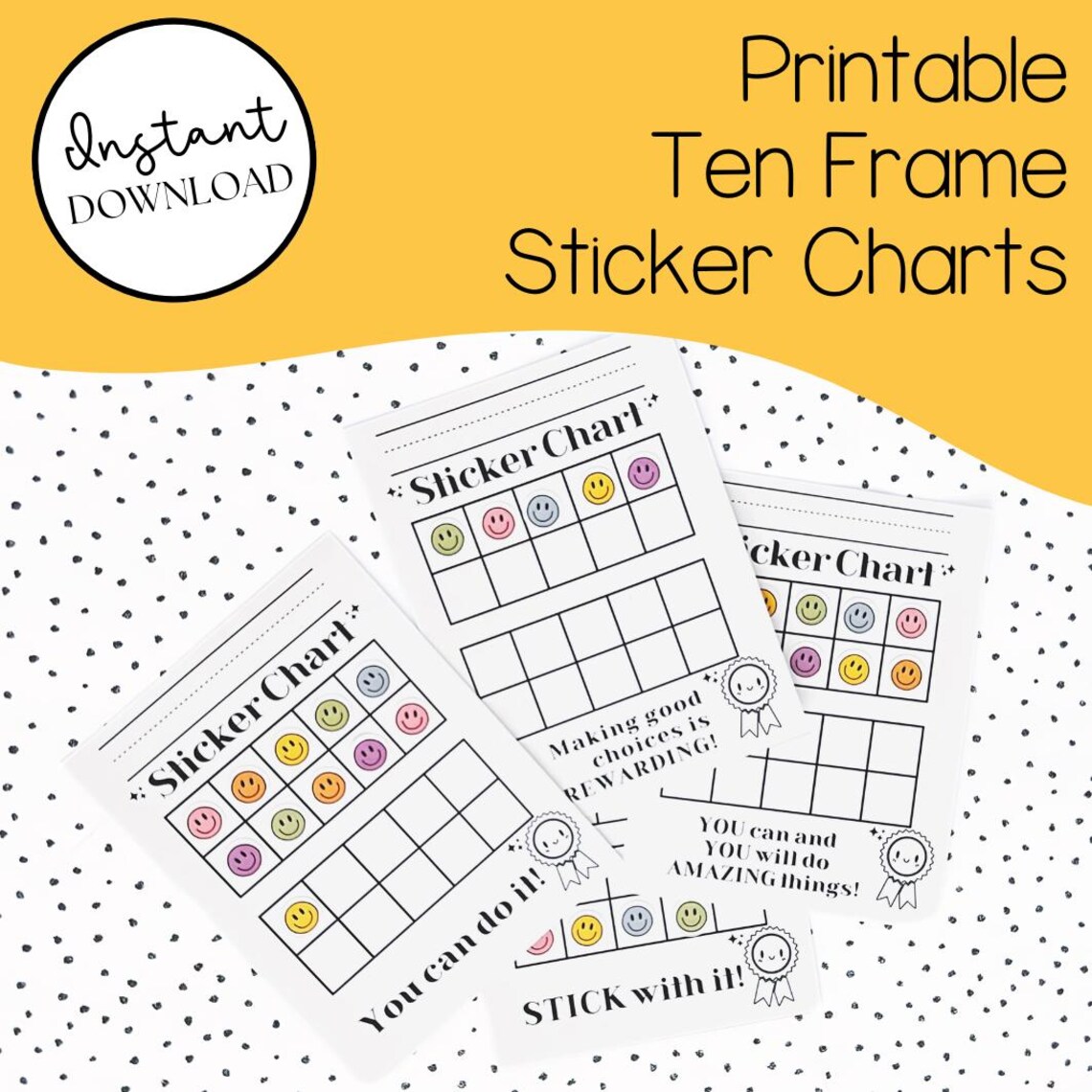 Ten Frame Sticker Charts / Classroom Management System / Reward System ...