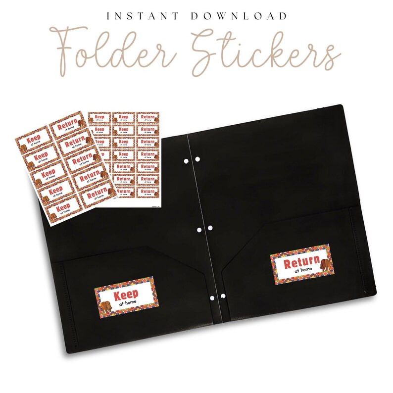 Eric C Brown Bear Inspired Take Home Folder Labels / Keep at Home ...