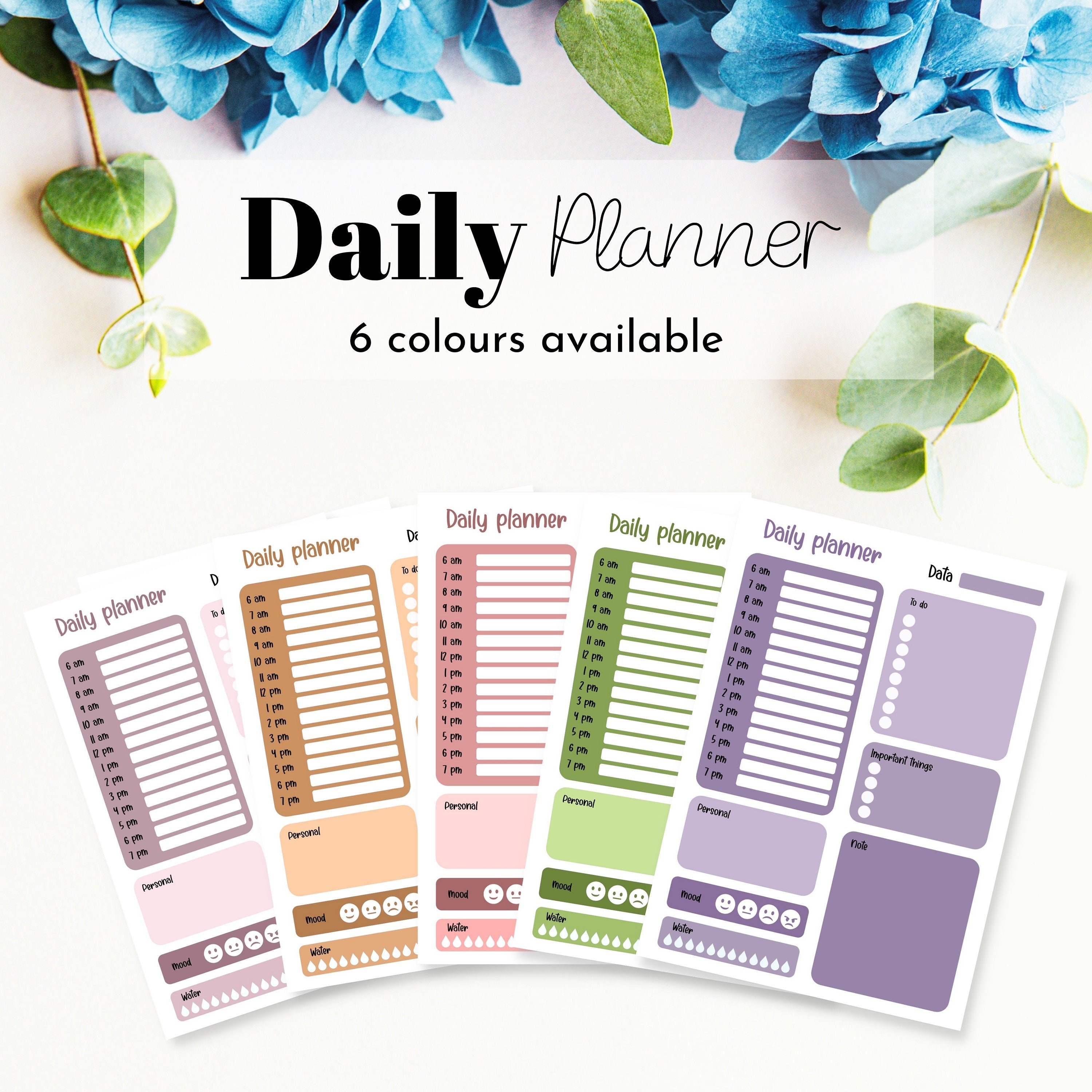 Daily Schedule Printable - Etsy