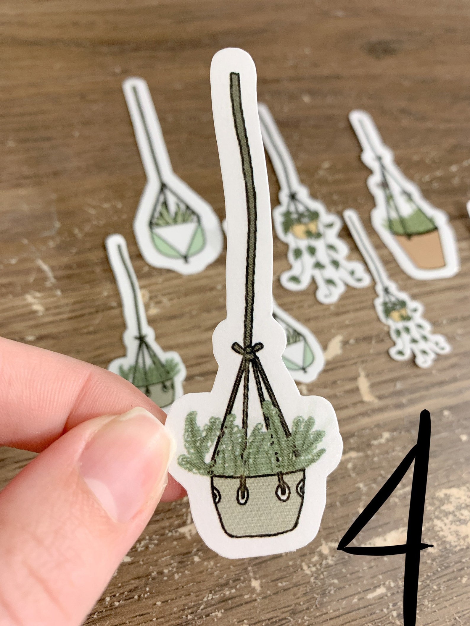 Hanging Plant Sticker Pack - Etsy