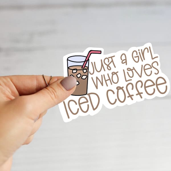 Iced Coffee Sticker - Etsy