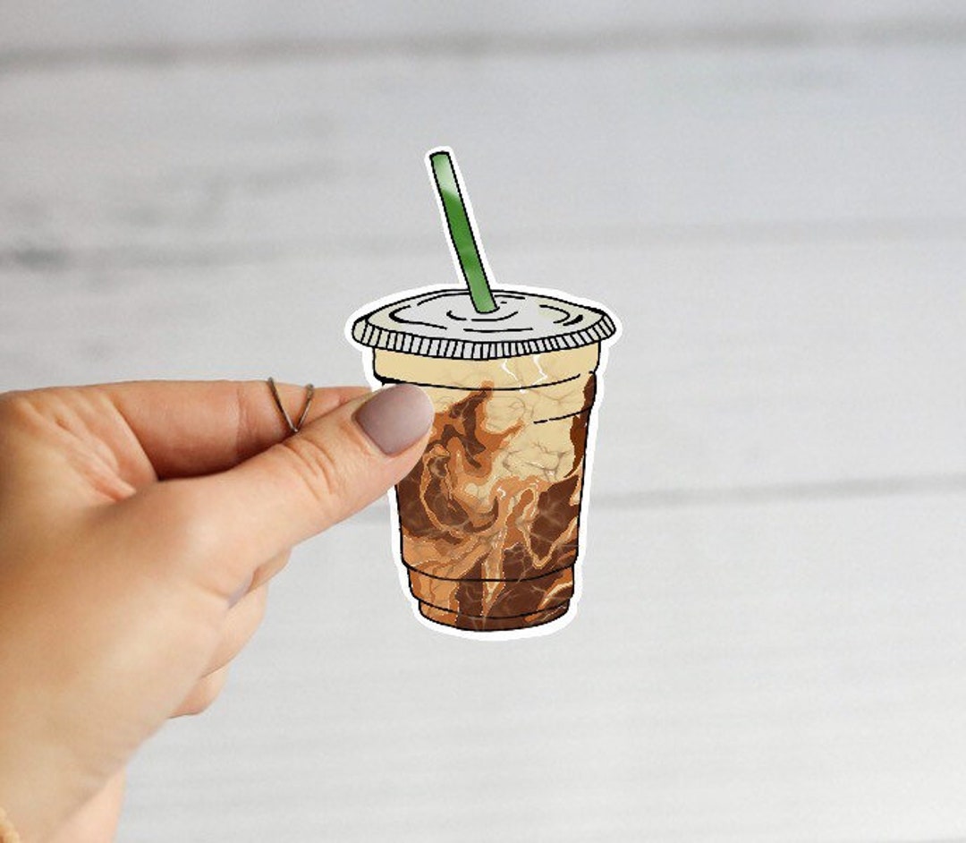 Iced Coffee Sticker - Etsy