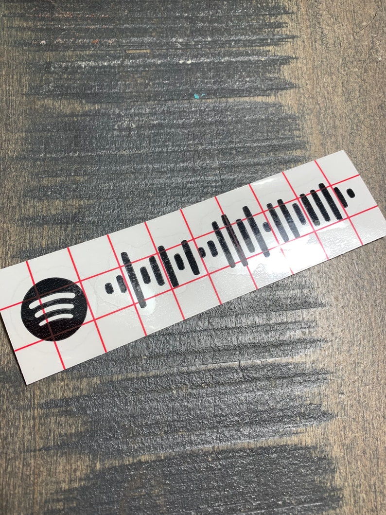 Spotify Code Sticker/ Sticker for Laptop Phone Case Water - Etsy