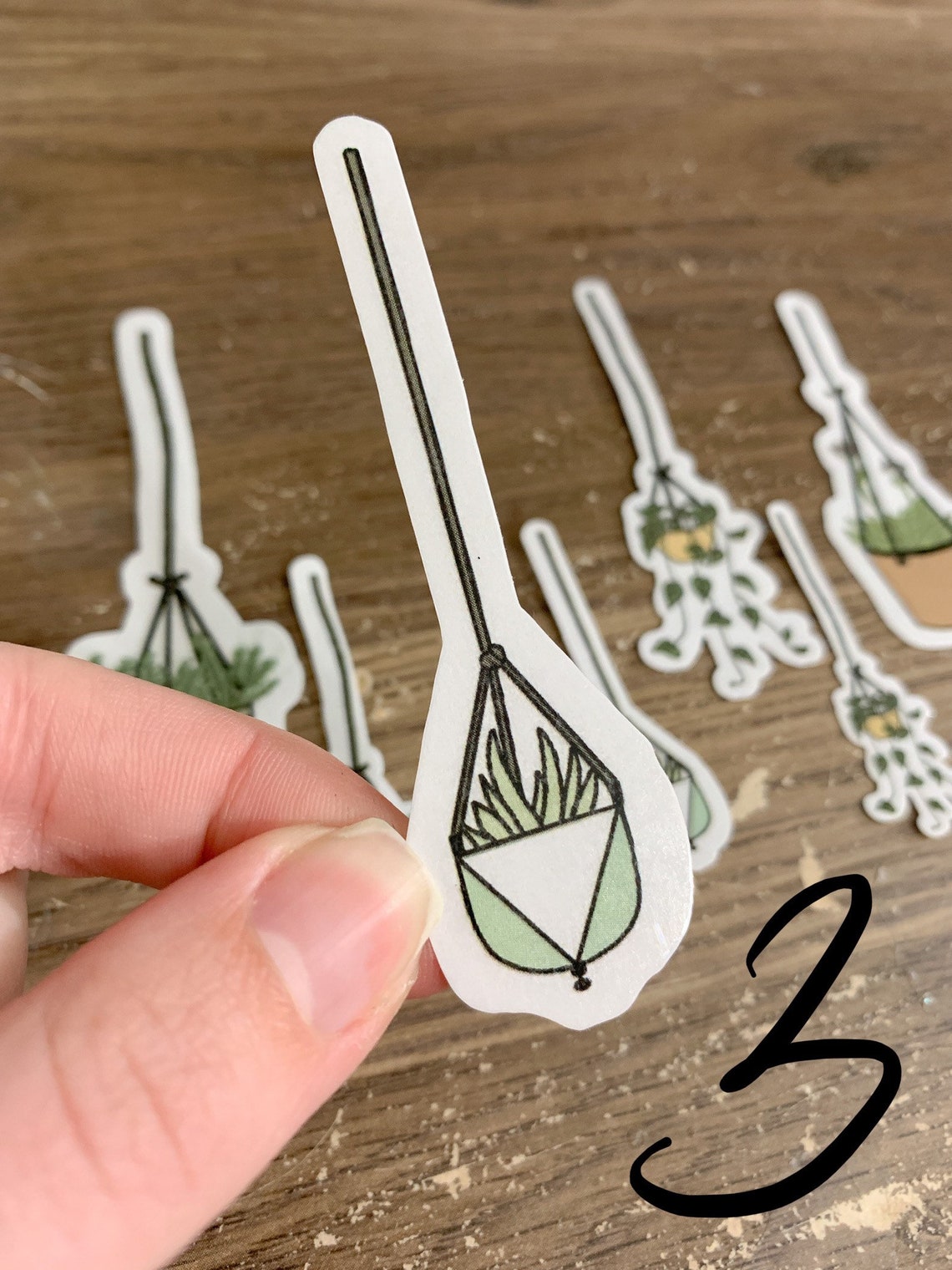 Hanging Plant Sticker Pack - Etsy