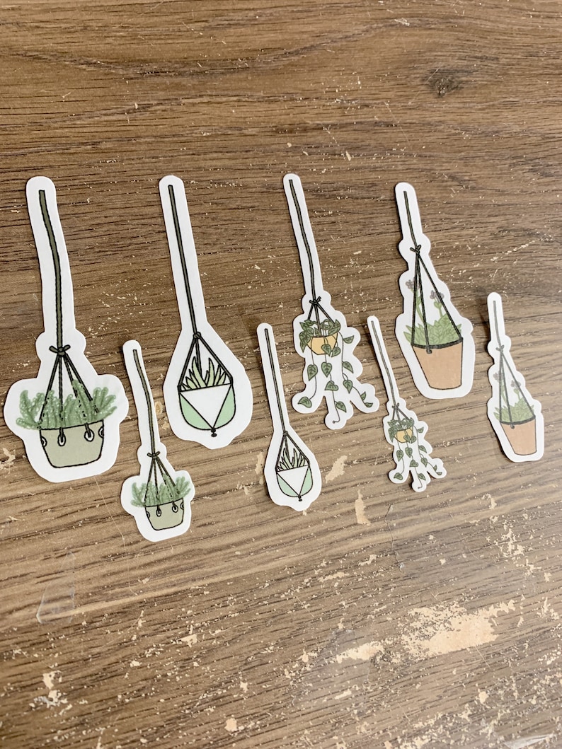 Hanging Plant Sticker Pack - Etsy