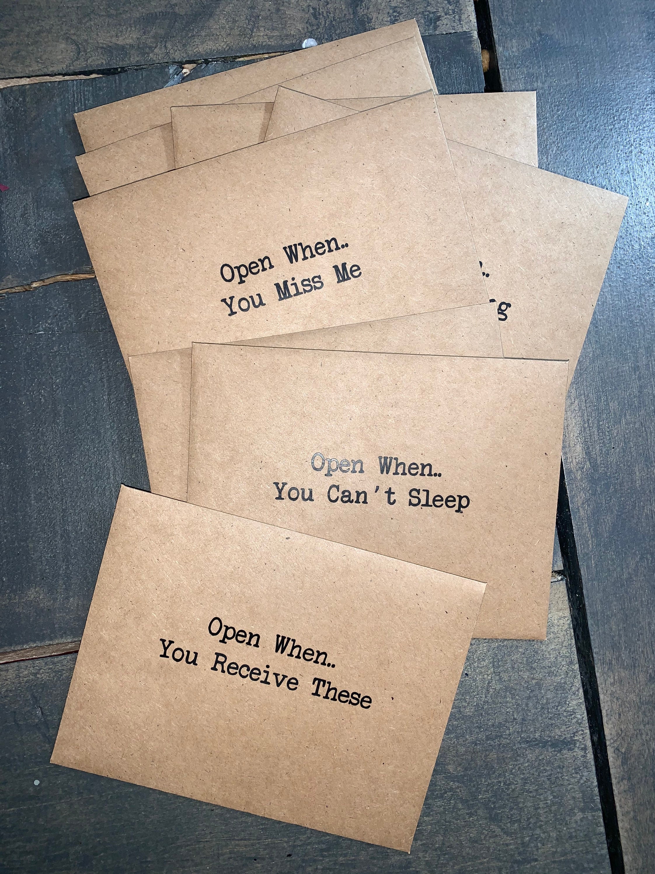 Open When Letters - Etsy