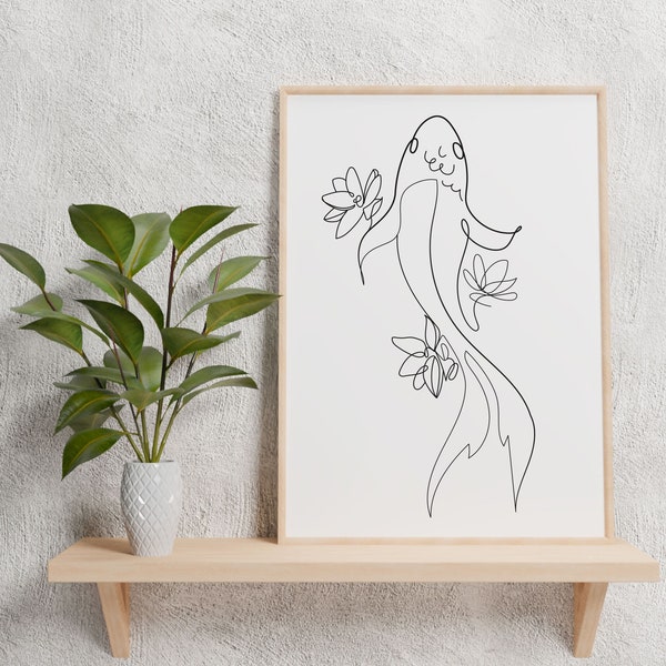 Fish Drawing - Etsy