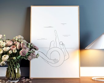 One Line Quote Art - Etsy