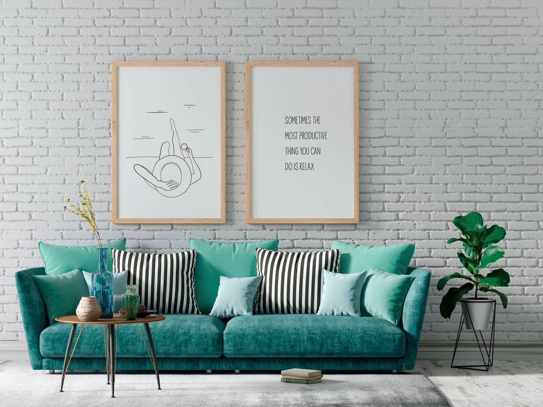 Modern One Line Art Female Woman Single Wall Art Minimalist - Etsy