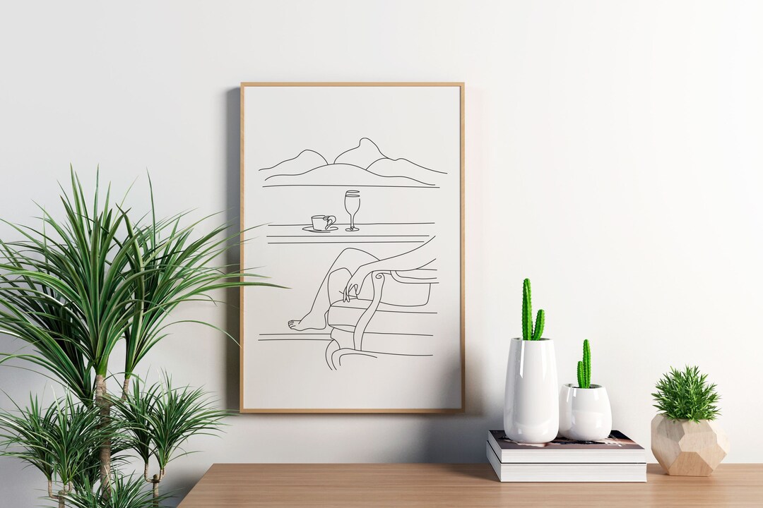Woman One Line Art, Modern Line Drawing, Minimalistic Artwork, Elegant ...