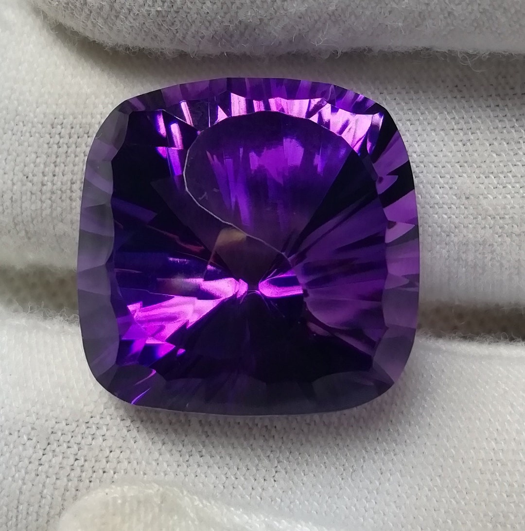 A One Cut Amethyst AAA Quality Mix Cut Concave Rare Cut - Etsy