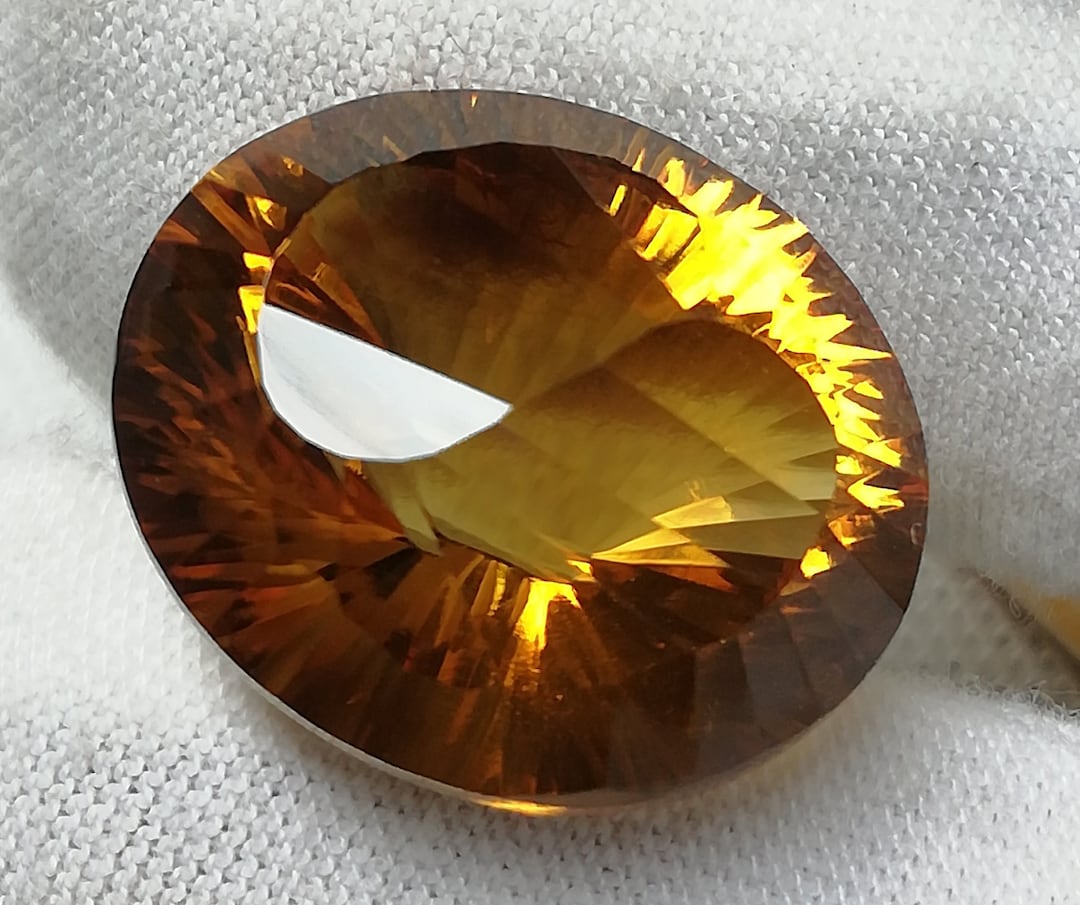 A One Cut Citrine AAA Quality Mix Cut Concave Rare Cut Citrine - Etsy
