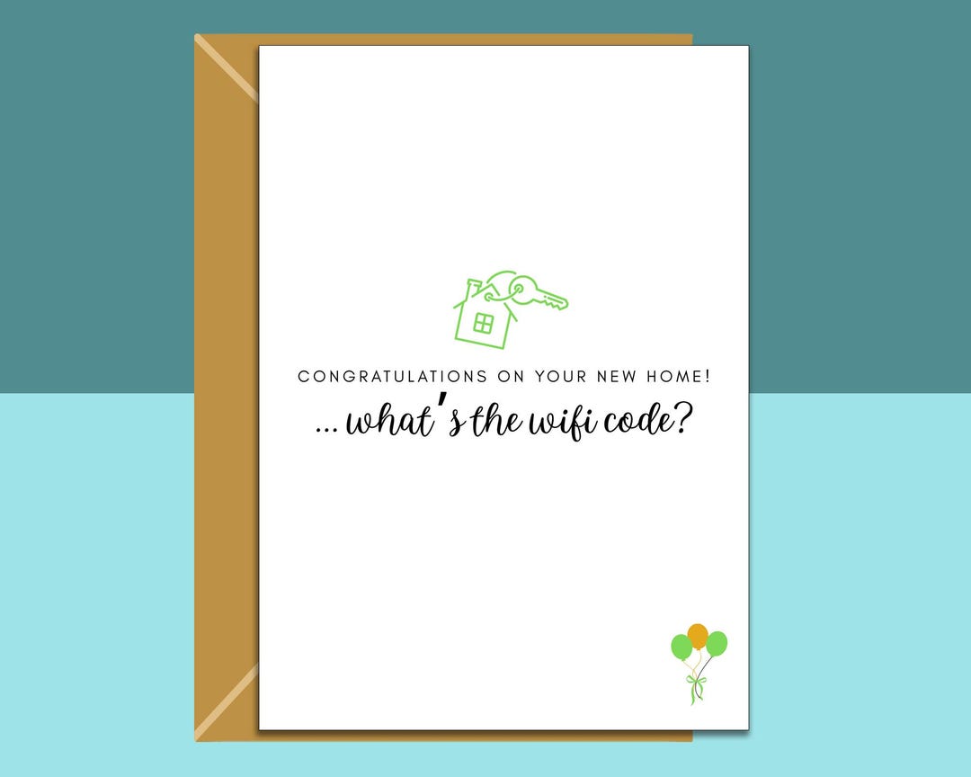 Funny New Home Card - House Warming Gift Ideas - Mortgage - Home Owner ...