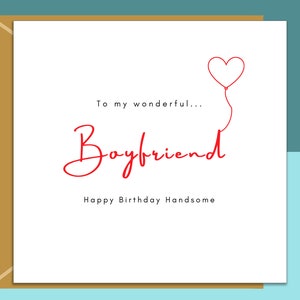 Boyfriend Birthday Card - Personalised - for Him - BF - on His Birthday ...