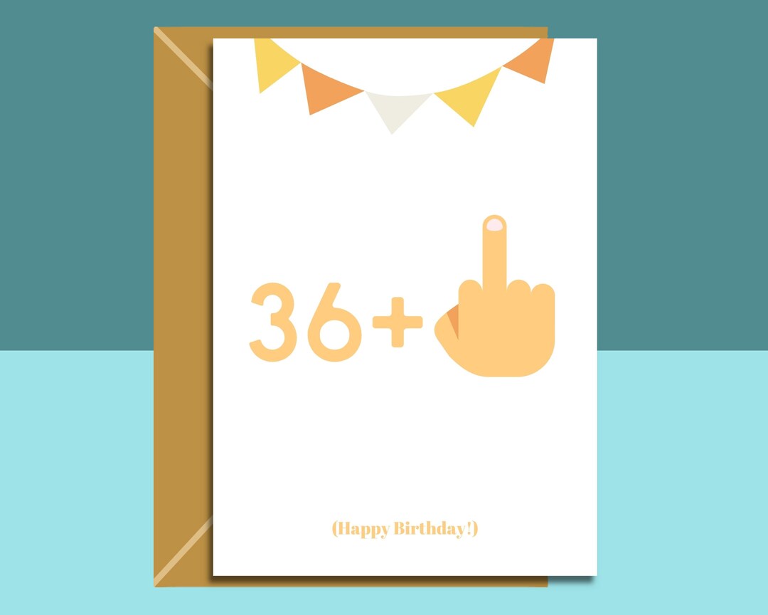 Funny 37th Birthday Card - Can Be Personalised Inside - Cheeky 37th ...
