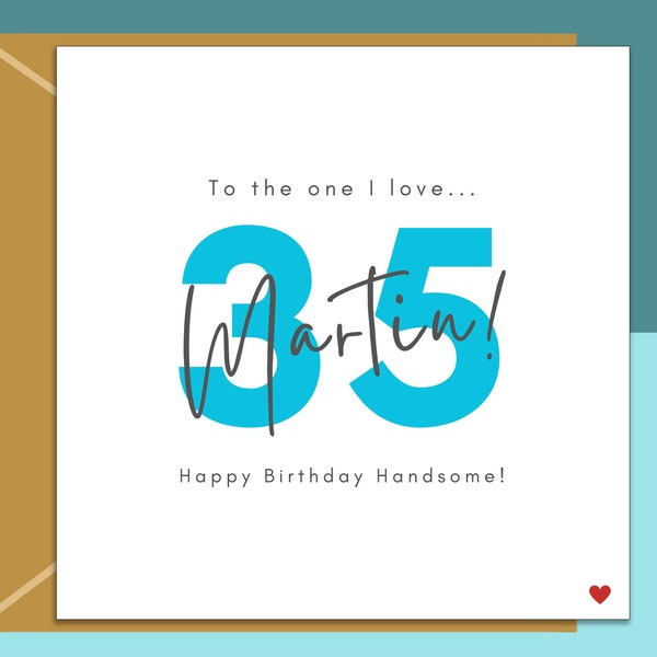 35th Birthday Card - Etsy