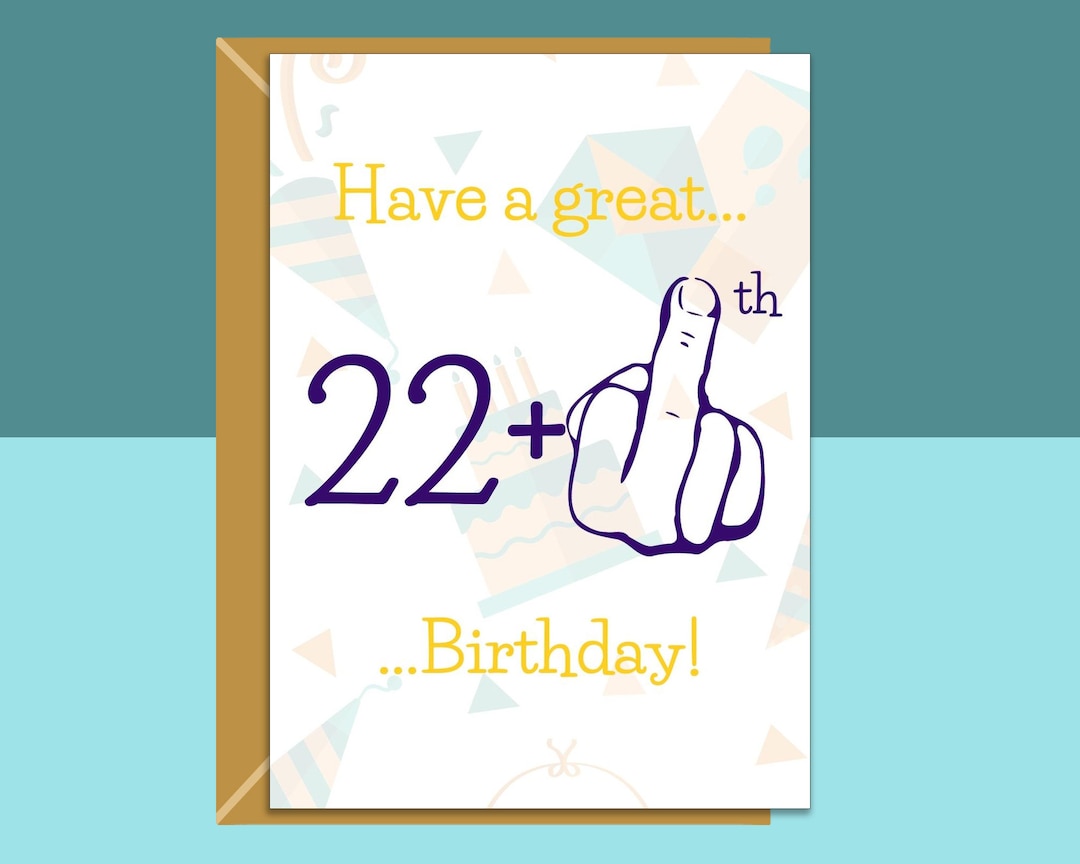 Funny 23rd Birthday Card - for Him or for Her - Ideal for Someone ...