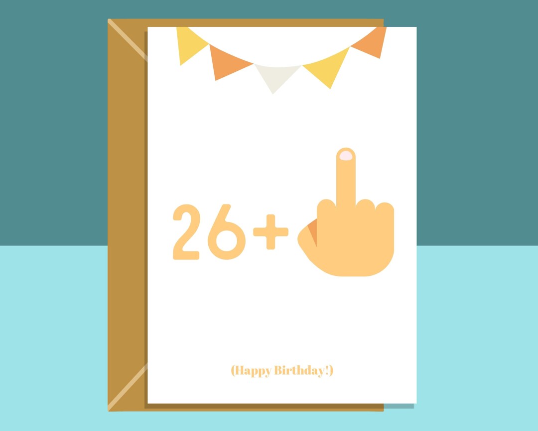 Funny 27th Birthday Card - for Him or for Her - Turning 27 Years Old ...