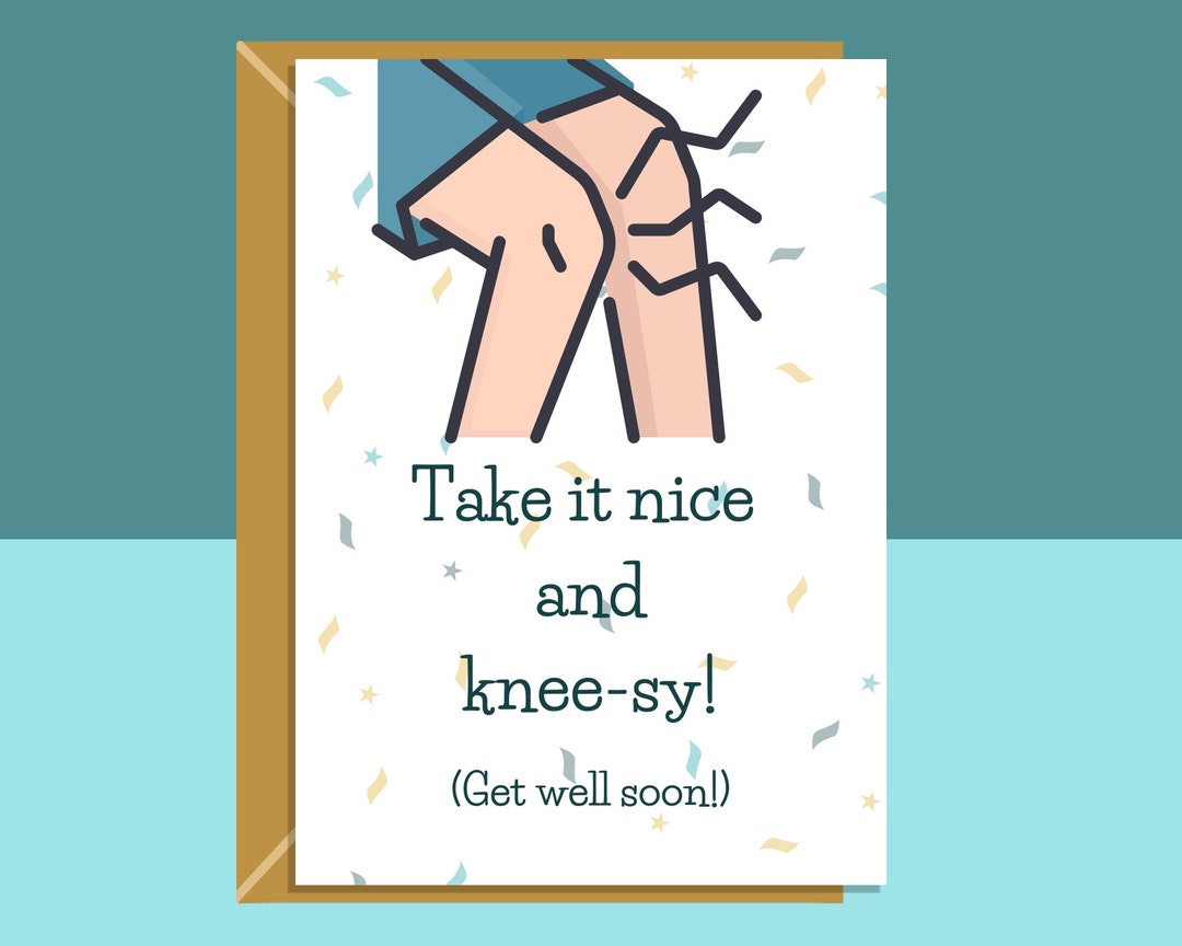 Funny Knee Operation - Knee Surgery - Recovery Card - Knee Replacement ...