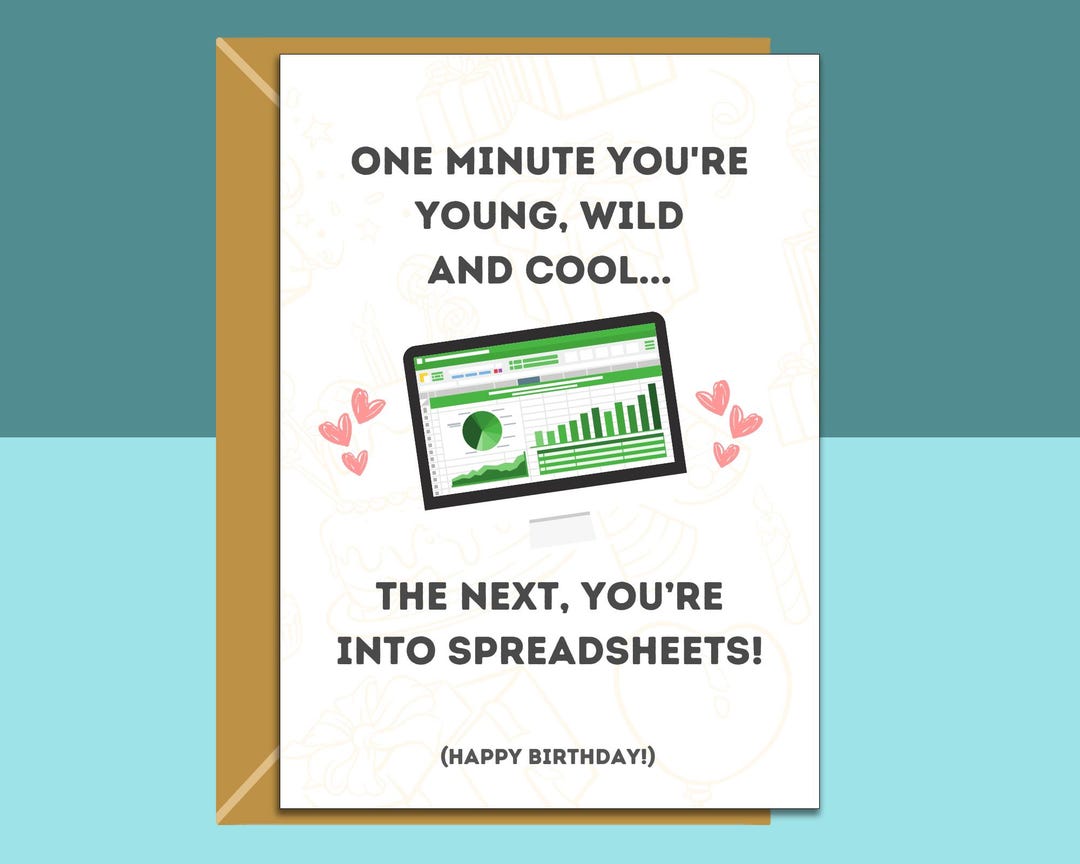 Funny Birthday Card for Data Professionals - Personalised Inside - for ...