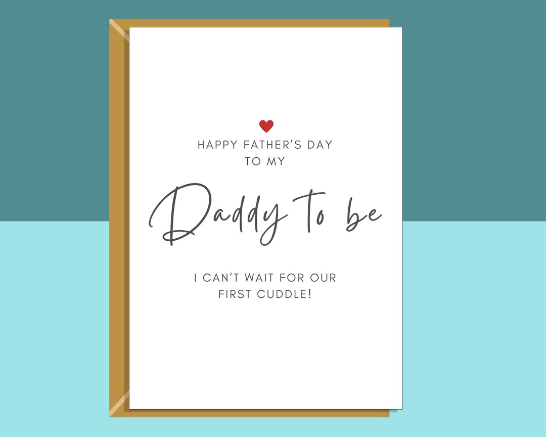 Father's Day Card From Bump Card - Daddy From Bump - for Every Dad-to ...