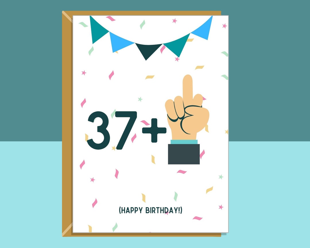 Funny 38th Birthday Card -for Him or for Her - Ideal for Someone ...