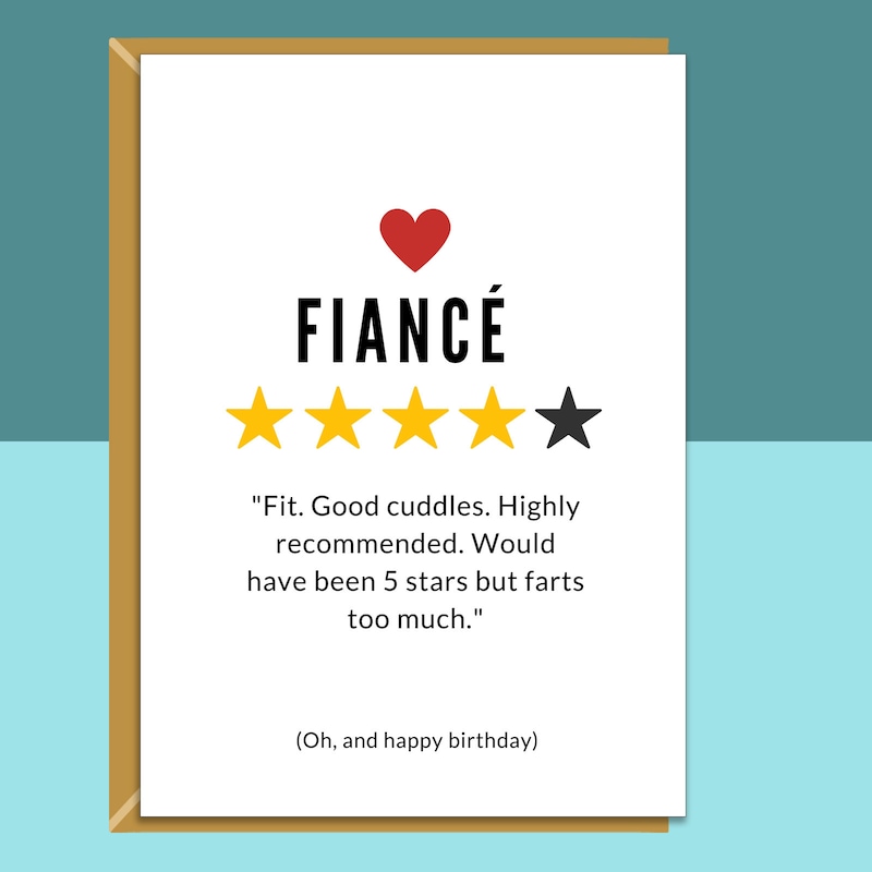 Funny Fiance Card Male - Etsy UK