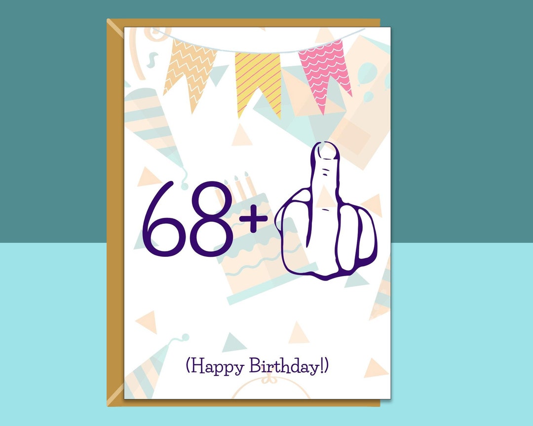 Funny 69th Birthday Card - for Him or for Her - for Those Turning 69 ...