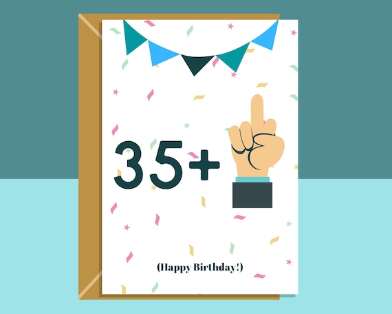 Funny 36th Birthday Card for Him or for Her Swearing - Etsy