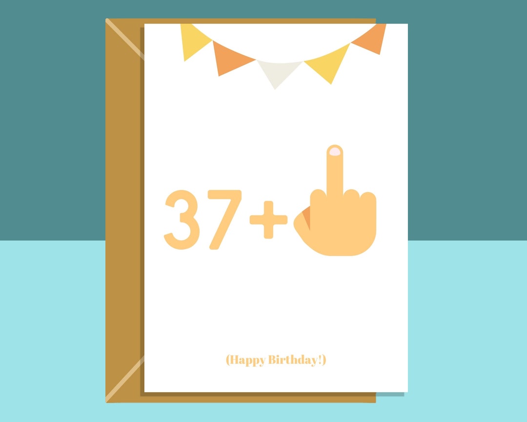 Funny 38th Birthday Card Cheeky Card for Him or for Her - Etsy