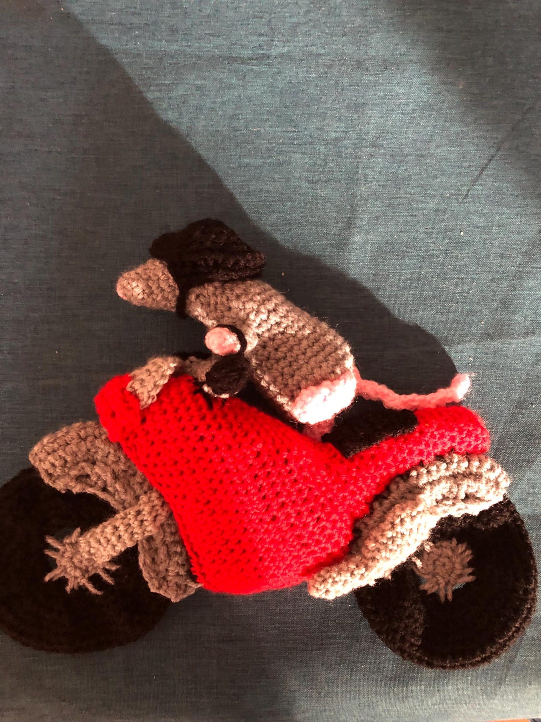 Chibi Amigurumi Motorbike Mouse Plush - Etsy