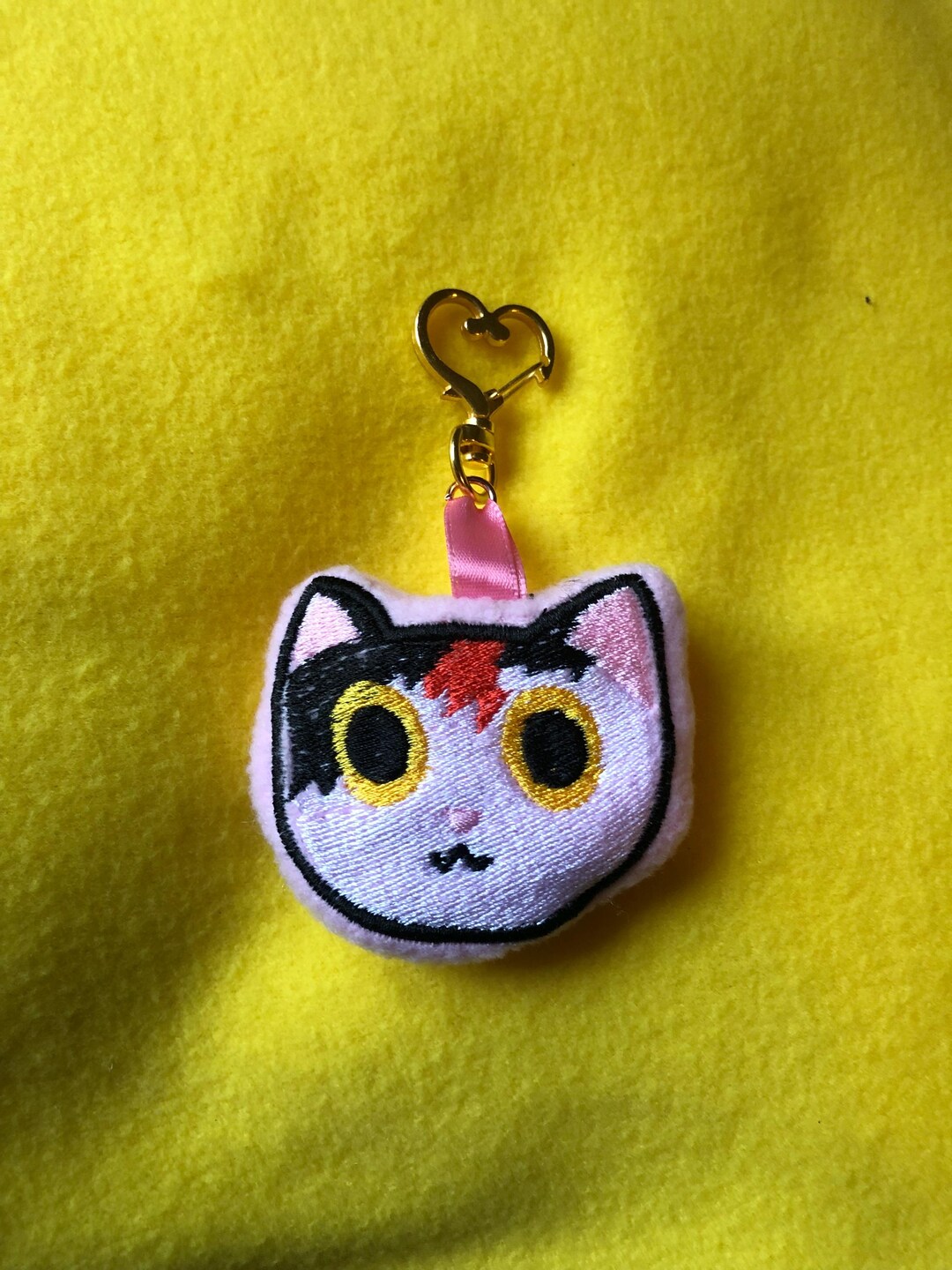 Chibi Embroidered Calico Cat Pet Kitty Plush Keychain - Etsy