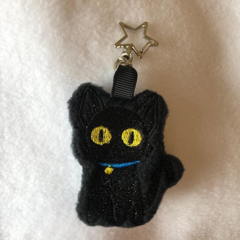 Cat Plush Keychain - Etsy