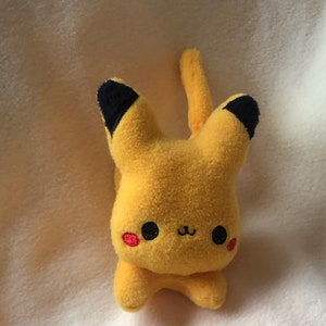 Chibi Laying Pikachu Plush - Etsy