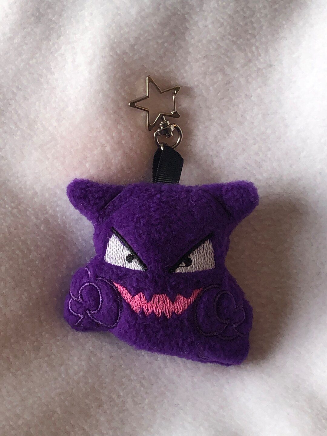 Purple Ghost Plush Keychain - Etsy