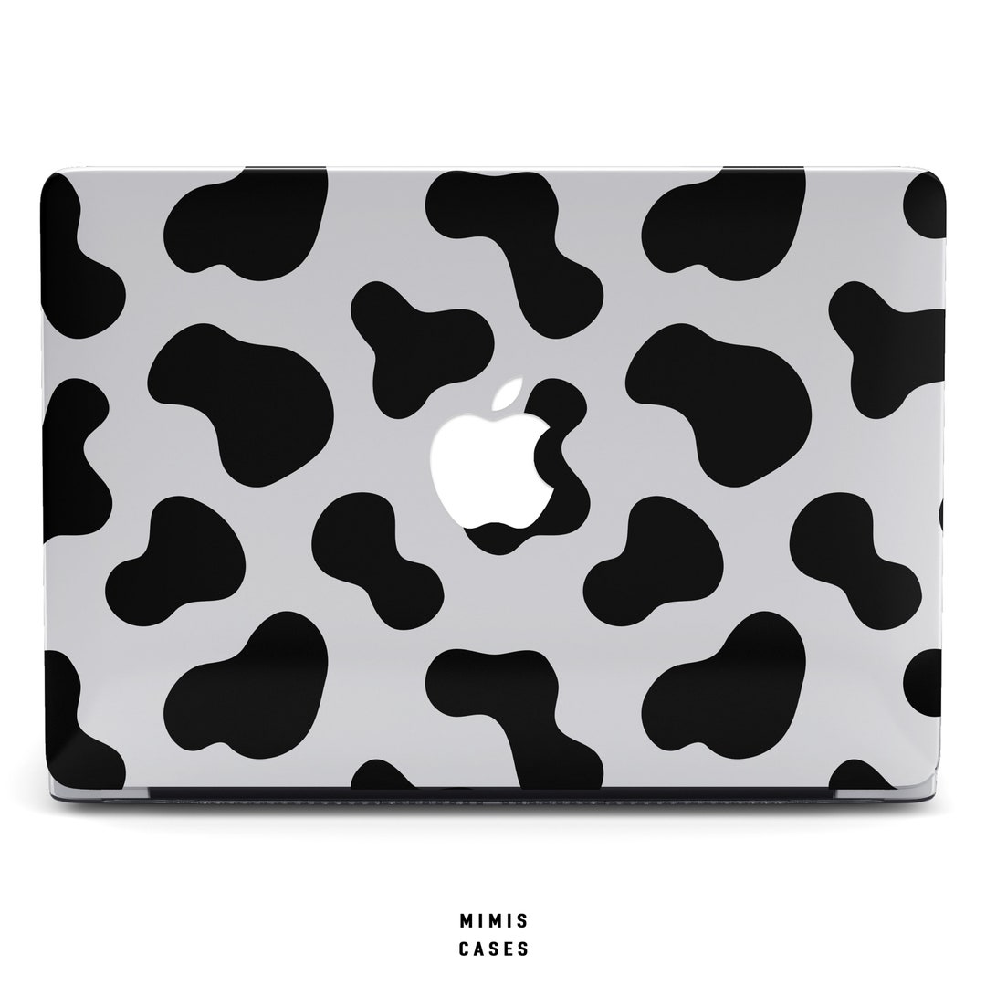 Cow MacBook Case Cow Pattern Black and White MacBook Hard - Etsy