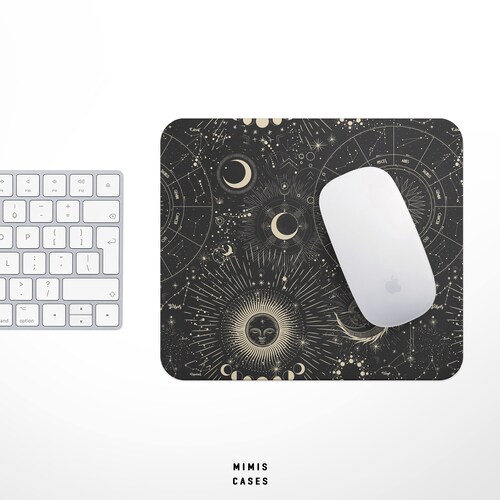 Moon Mouse Pad Galaxy Mouse Pad Gift for Blogger Space - Etsy
